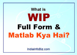 WIP Full Form | Work in Progress (WIP) का Meaning क्या है ? | IndiaInfoBiz